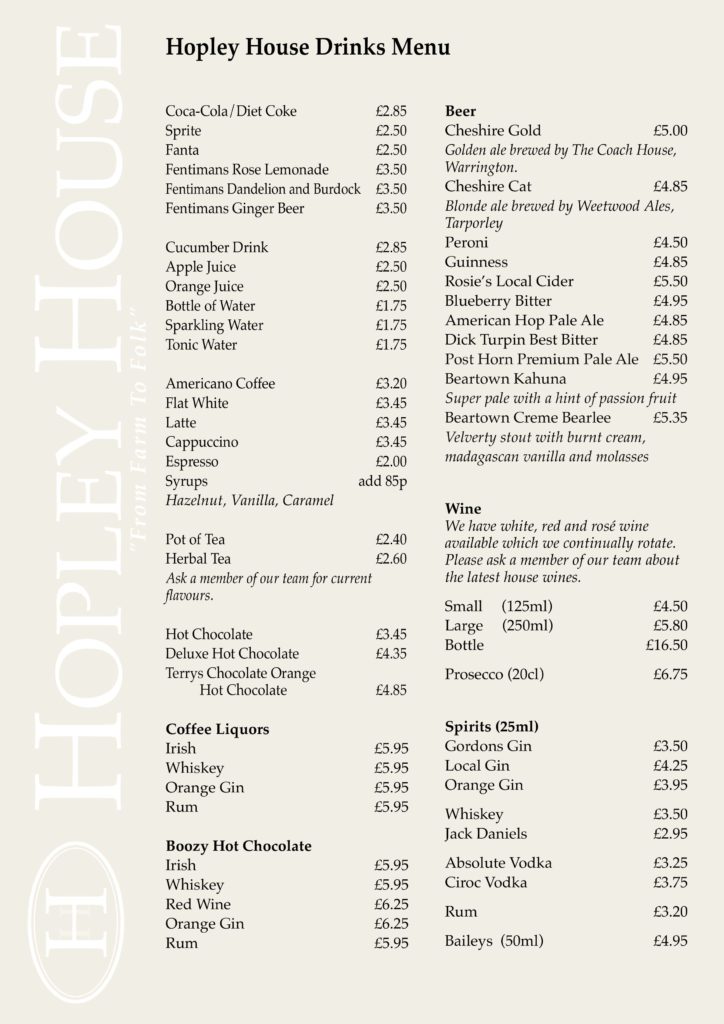 Hopley House Coffee Shop Middlewich Cheshire