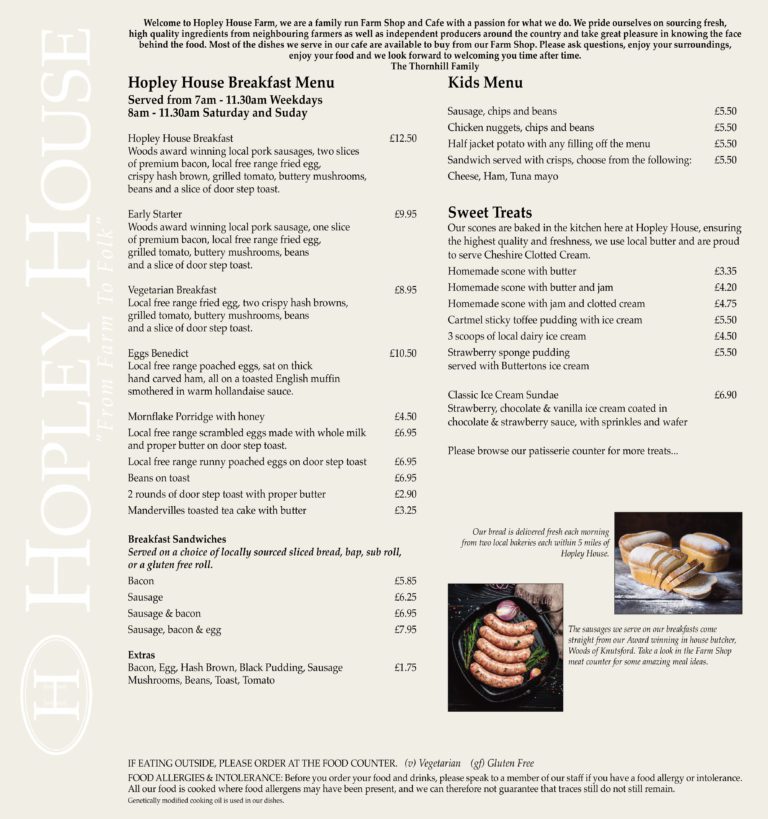 Hopley House Coffee Shop Middlewich Cheshire